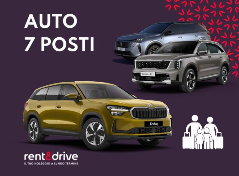 Auto 7 posti: i migliori suv e monovolume spaziosi - Rent&Drive